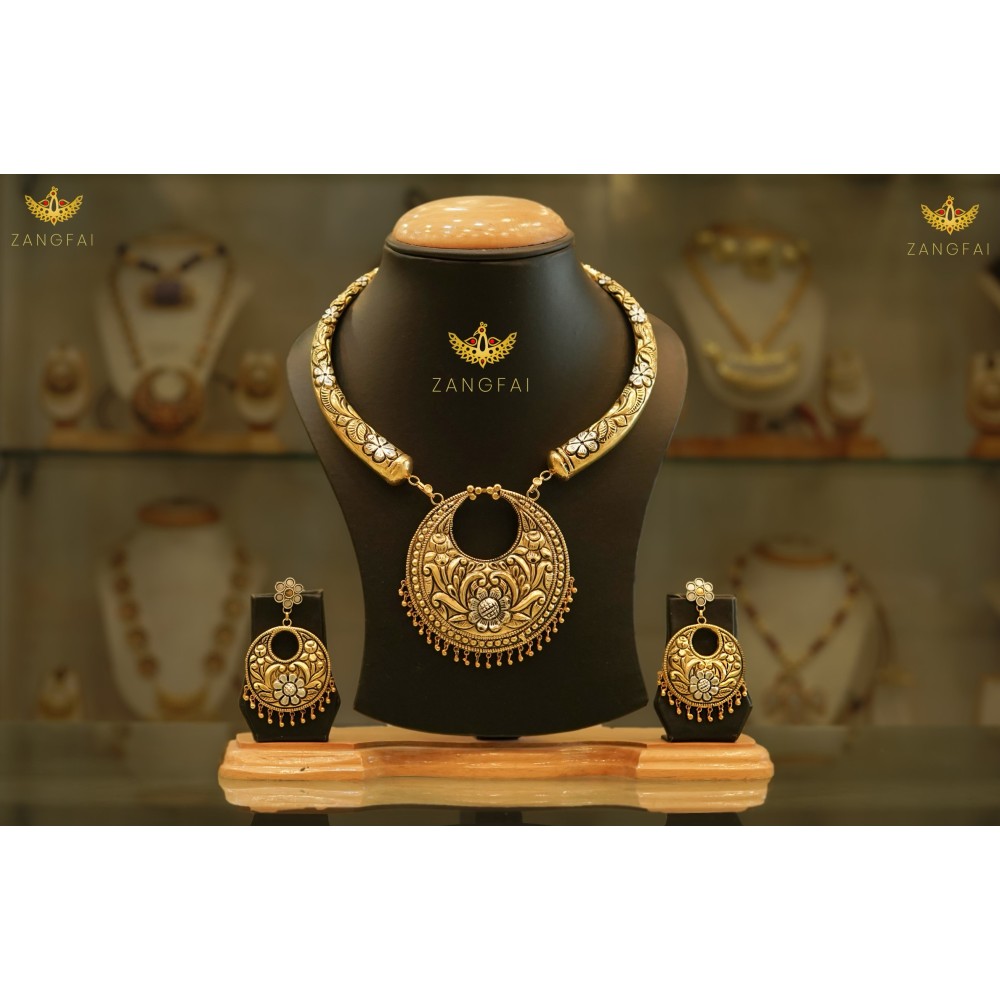 Antique Junbiri set (pure silver base with gold polished or dipped)