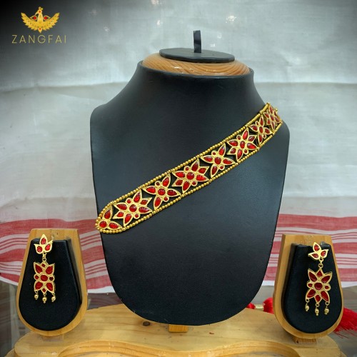 Assamese Traditional golpota junbiri set| Multilayered 24 carat gold ...