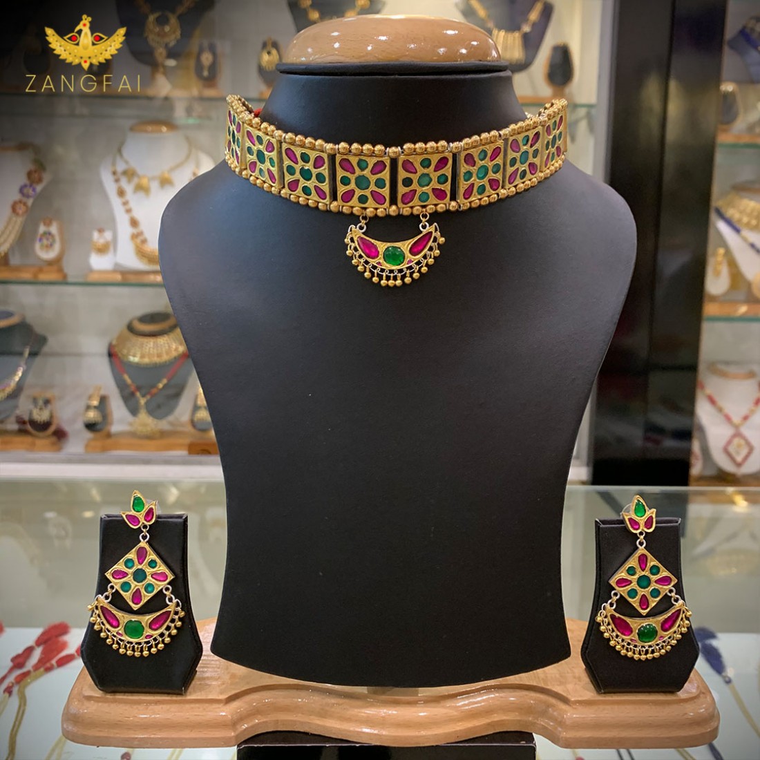 Assamese Traditional golpota junbiri set| Multilayered 24 carat gold ...